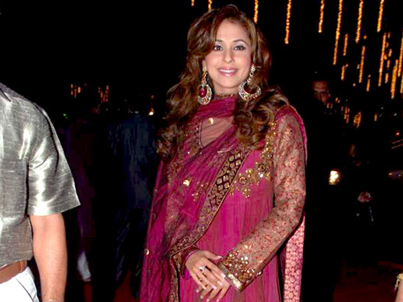Salman, Urmila and Dilip Kumar at Nitish Rane’s wedding reception ...