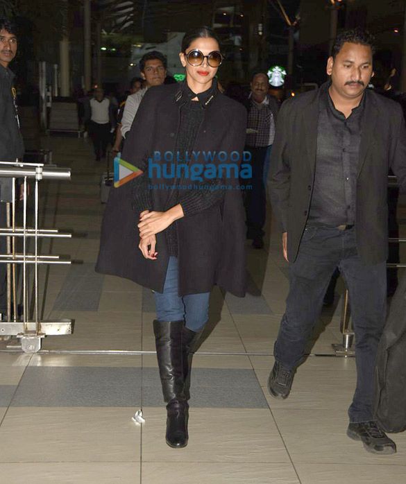 Deepika Padukone snapped at the domestic terminal returning from Delhi ...