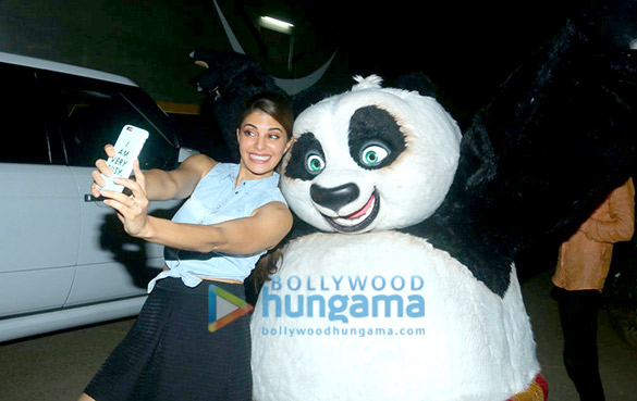 Jacqueline Fernandez & Neha Dhupia snapped with Po the panda from Kung ...