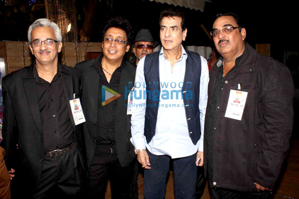 Jeetendra lighting the Diya along with Pappu Khanna & Jay Borade ...