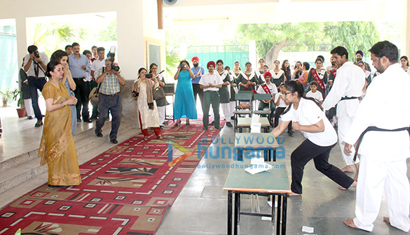 Taapsee Pannu visits her school Mata Jai Kaur Public School in Delhi ...
