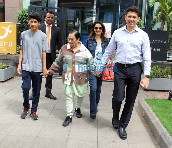 Madhuri Dixit and family snapped at BKC (4) | Raayan Nene, Madhuri ...