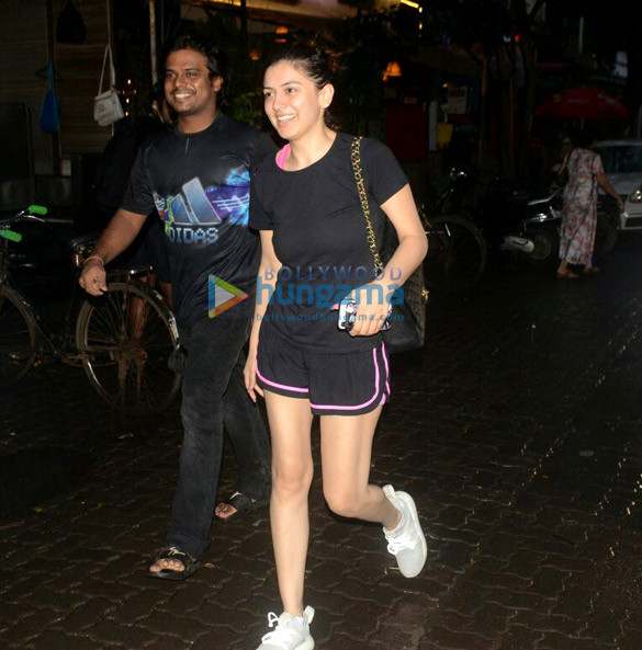 Disha Patani and Hansika Motwani snapped at Bandra | Hansika Motwani ...