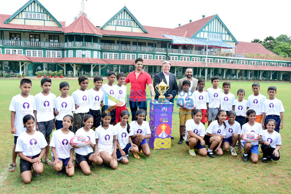 Sidharth Malhotra and Rahul Bose attend a rugby event in Mumbai ...
