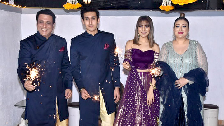FULL: Govinda Celebrates Diwali with Family - Bollywood Hungama