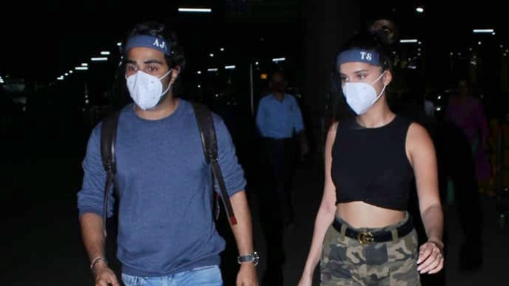 Tara Sutaria and Adar Jain spotted at the airport - Bollywood Hungama