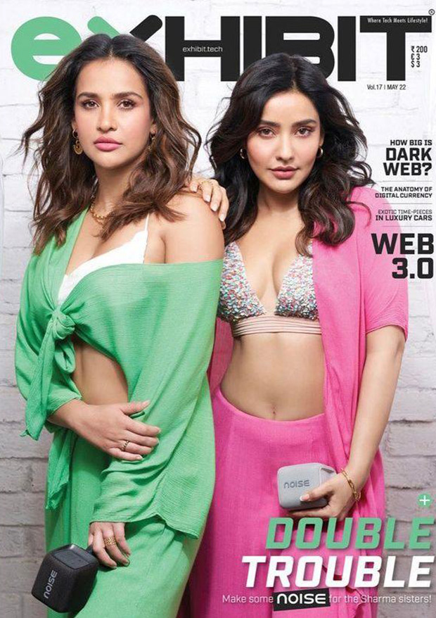 Sharma sisters, Neha and Aisha Sharma sizzle on the cover of Exhibit Magazine : Bollywood News ...