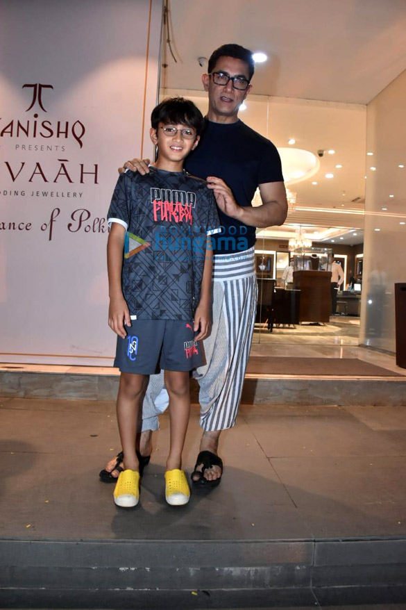 Photos: Aamir Khan snapped with his son Azad Rao Khan in Bandra ...
